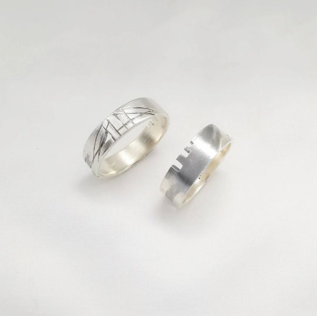 Architects-rings for Architects With Skyline, Window and Squares in 925 ...