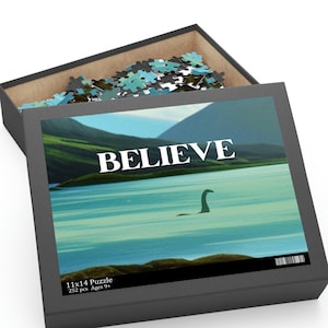 Loch Ness Monster Jigsaw Puzzle Nessie Puzzle Lochness Monster Lake ...