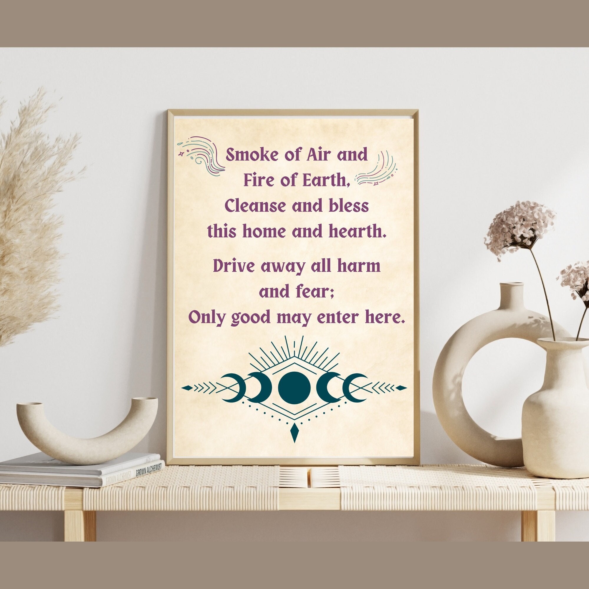 Home Protection Spell Wall Art Digital Bless This House Spell ...