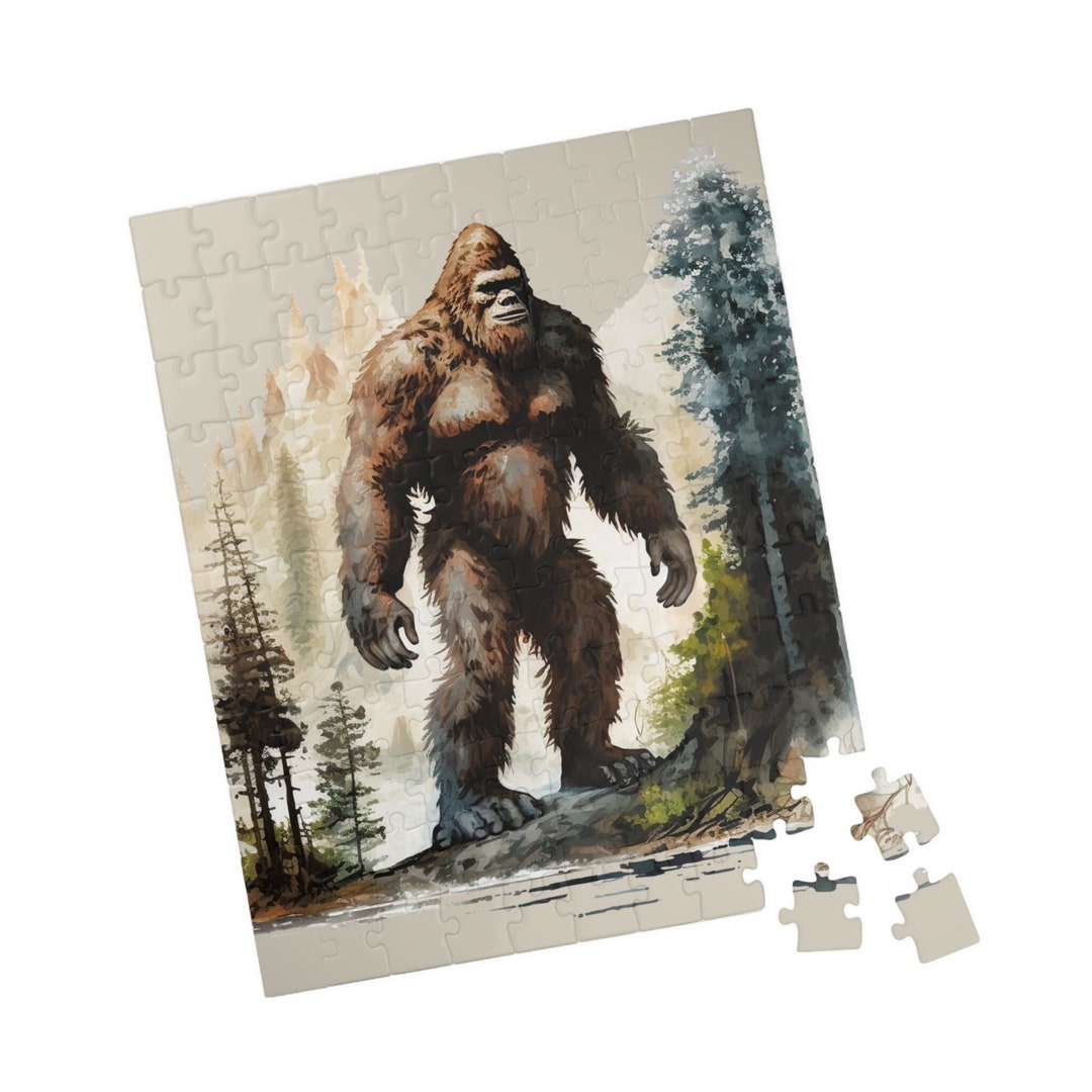 Bigfoot Puzzle, Sasquatch Puzzle, 110 or 252 Piece Puzzle, Bigfoot Lover Gift, Gifts for Him ...