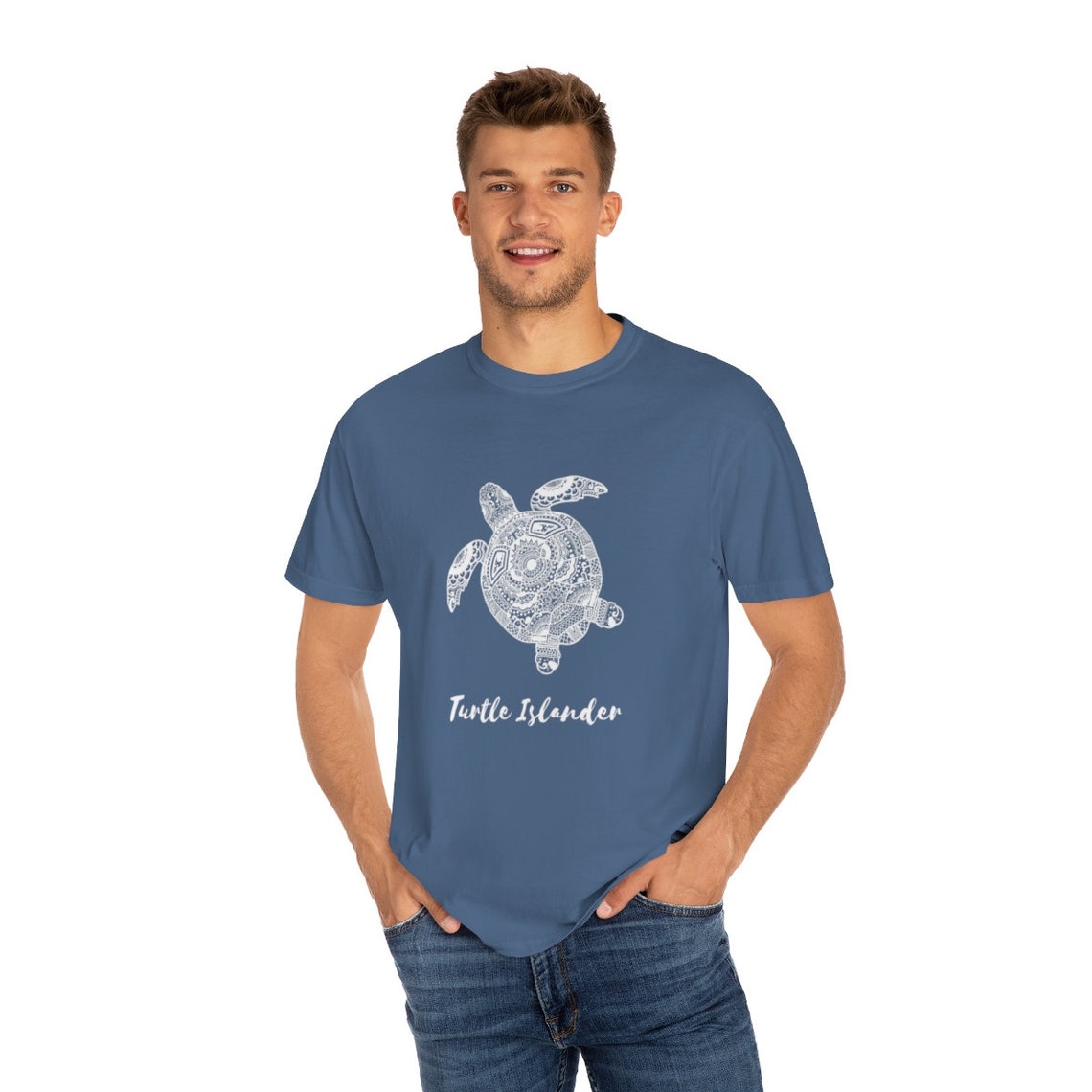 Turtle Islander T-shirt, Comfort Colors Unisex Garment-dyed Tee ...