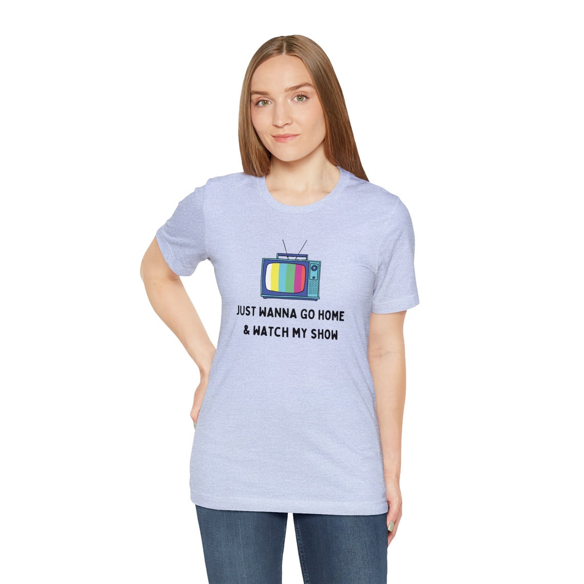 Funny Tv T-shirt, Love Television Shows Shirt, Crewneck Tshirt for ...