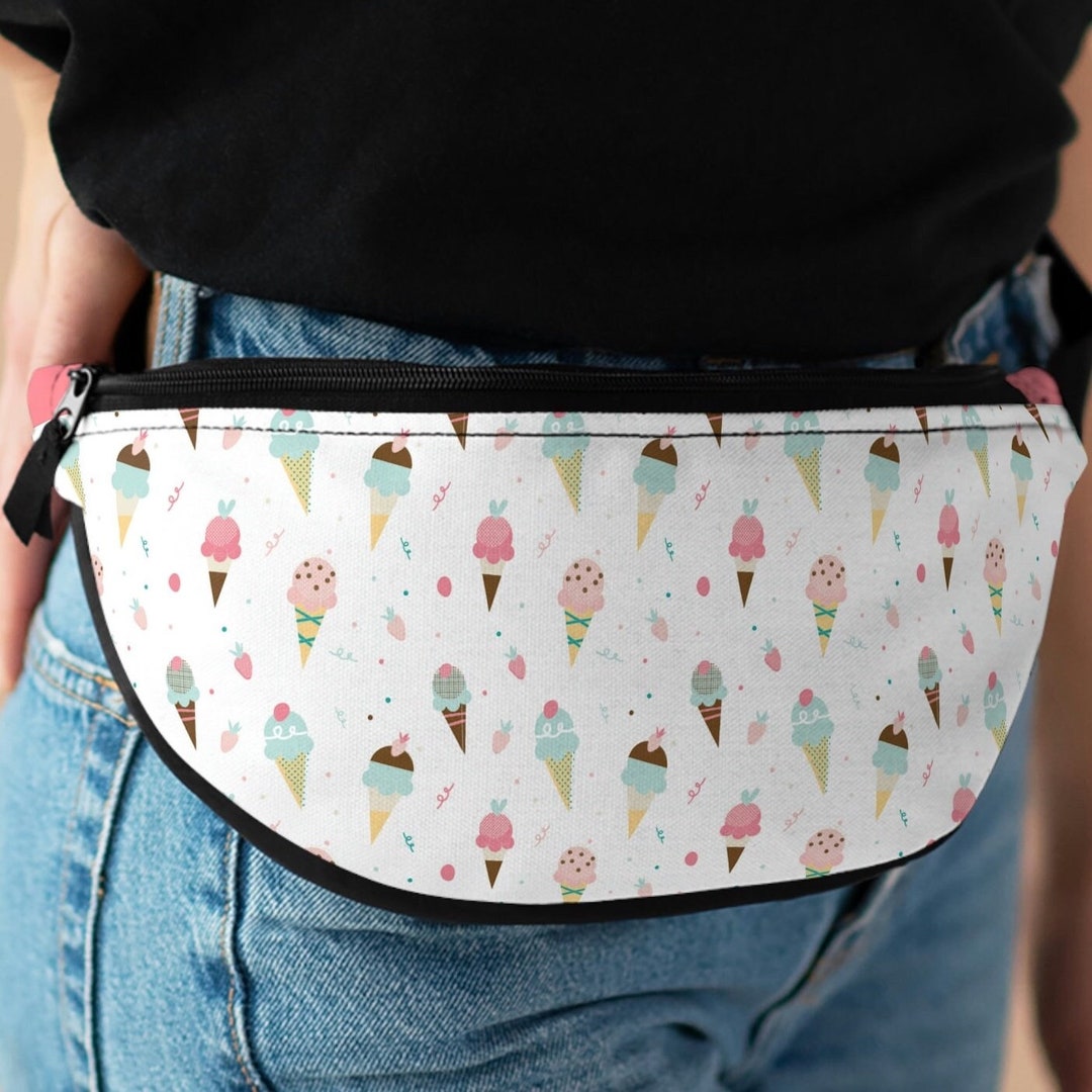 Ice Cream Cone Fanny Pack Belt Bag With Ice Cream Cones Kids Fanny Pack ...