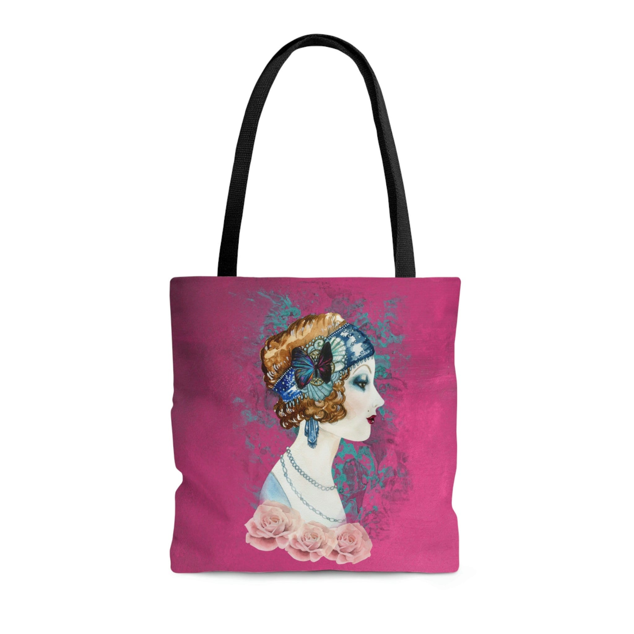 1920s Flapper Girl Tote Bag for Women Roaring 1920s Style Tote Bag Book ...