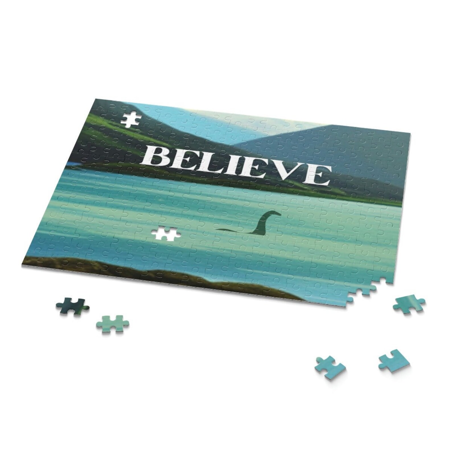 Loch Ness Monster Jigsaw Puzzle Nessie Puzzle Lochness Monster Lake ...