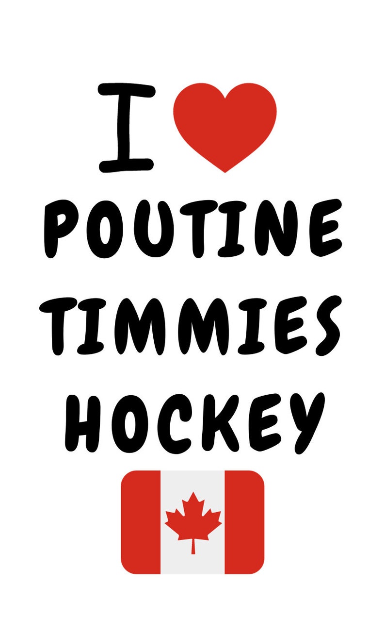 I Love Poutine Timmies Hockey Pocket T-shirt, Unisex Pocket Shirt ...