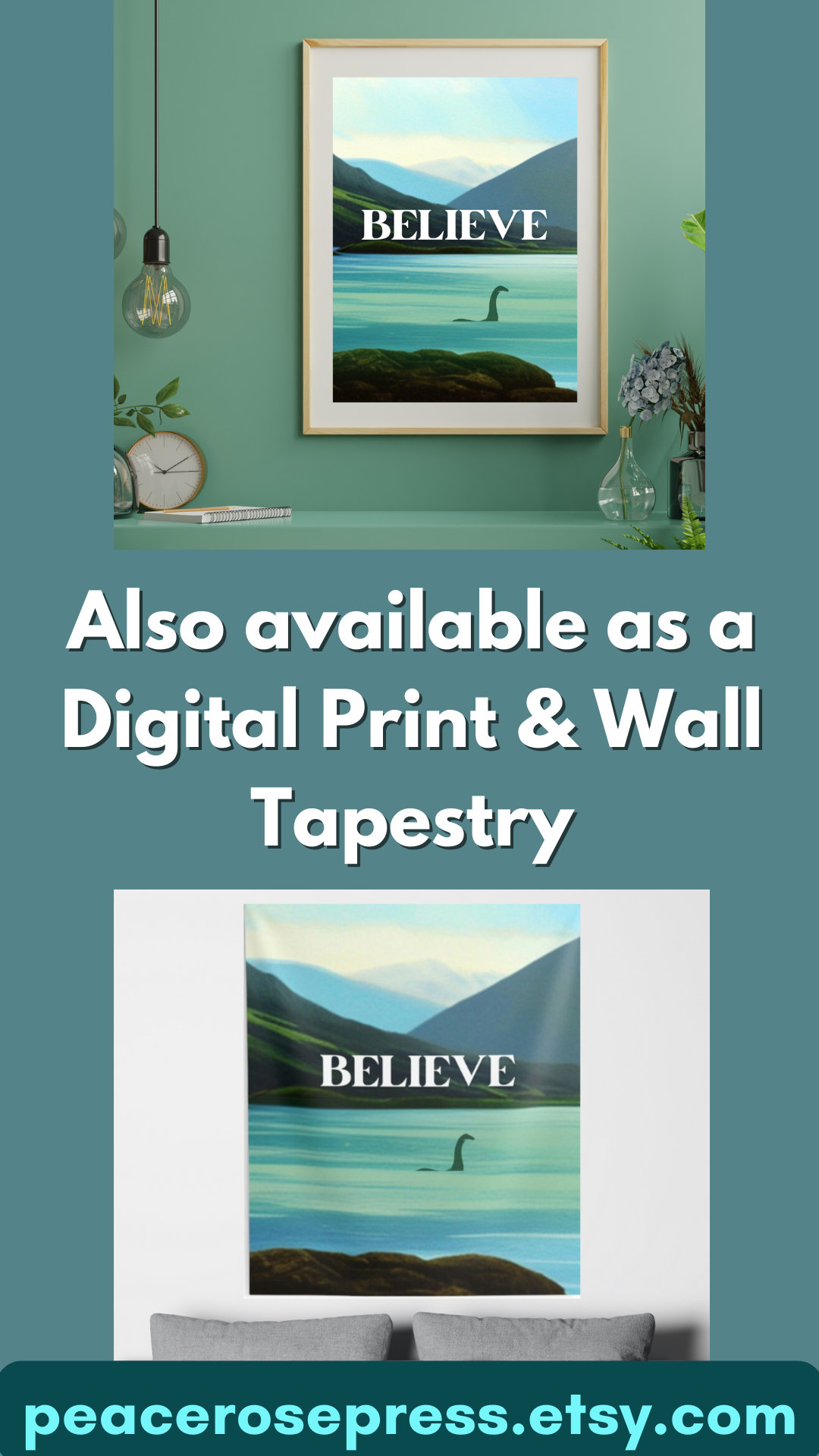 Loch Ness Monster Jigsaw Puzzle Nessie Puzzle Lochness Monster Lake ...