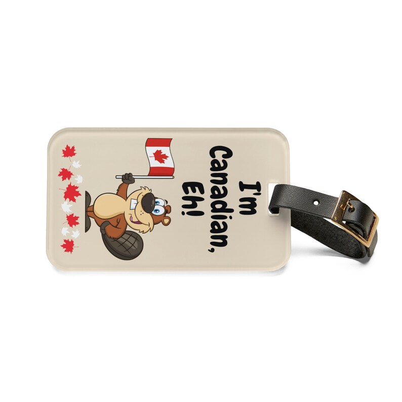 I'm Canadian Eh Luggage Tag Travel Suitcase Tag for - Etsy Canada