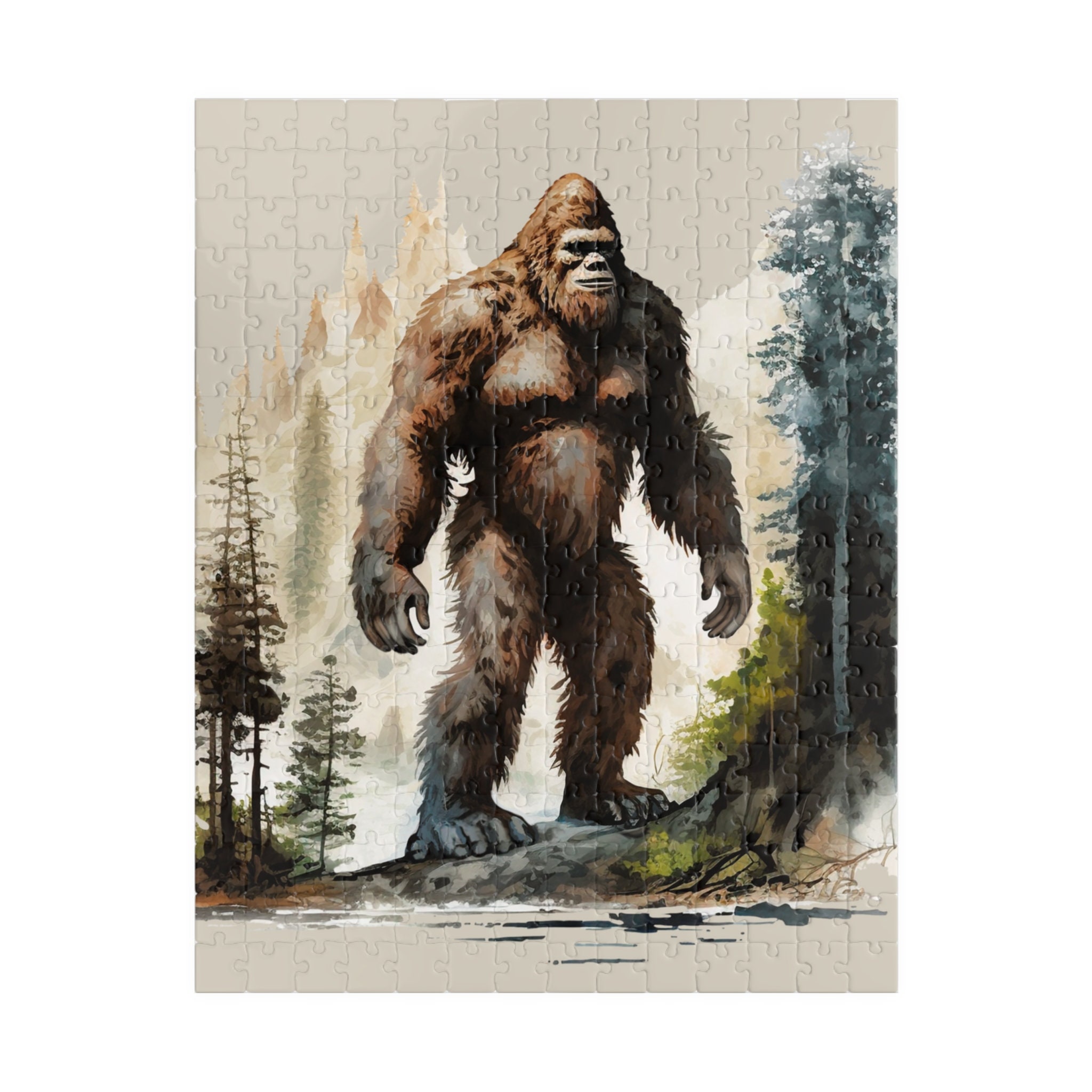 Bigfoot Puzzle, Sasquatch Puzzle, 110 or 252 Piece Puzzle, Bigfoot Lover Gift, Gifts for Him ...