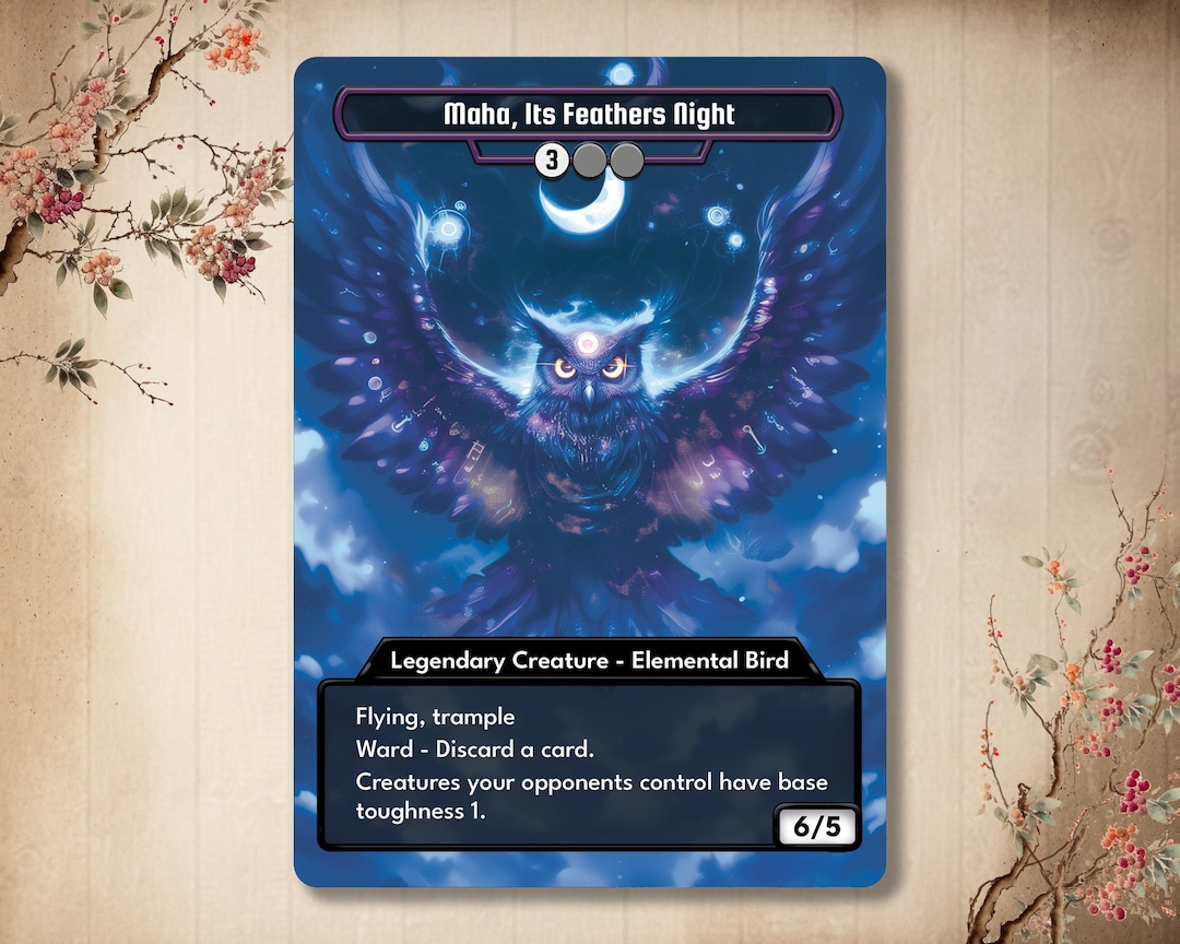 Maha, Its Feathers Night - Custom Proxy Card - Etsy