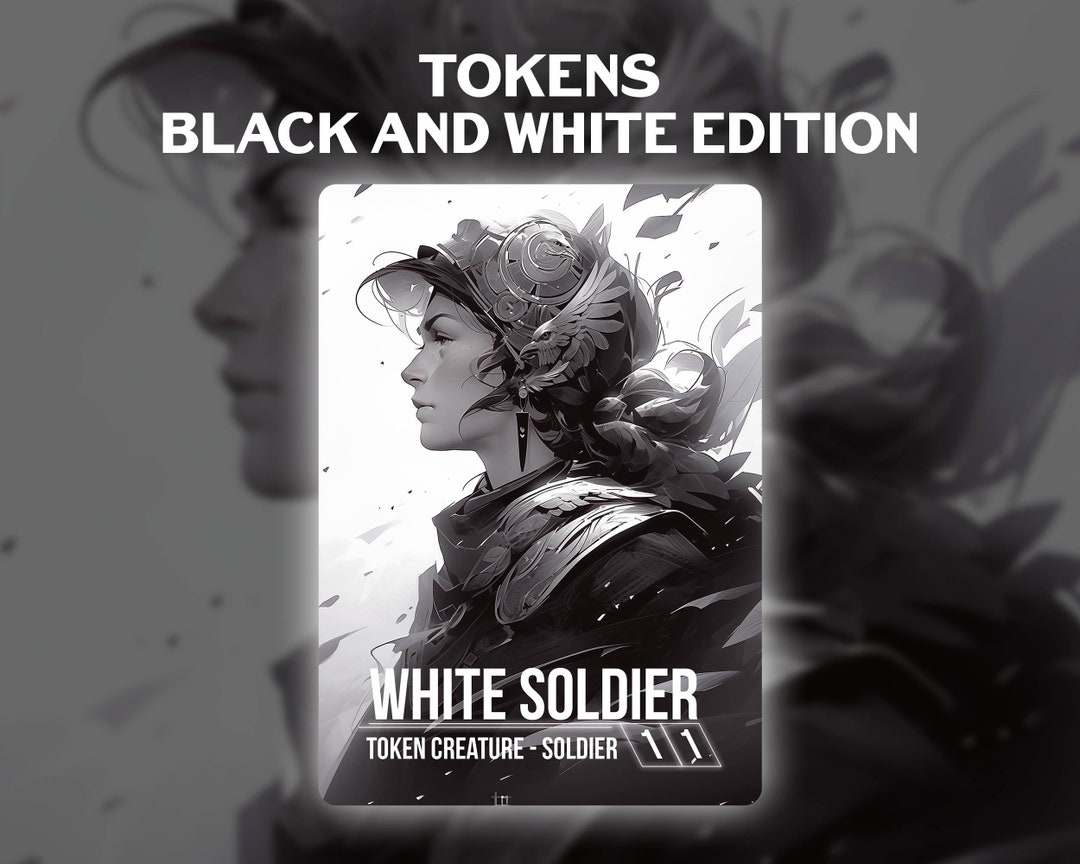 White Soldier Token MTG Proxy Custom Card , Alternative Custom Art ...