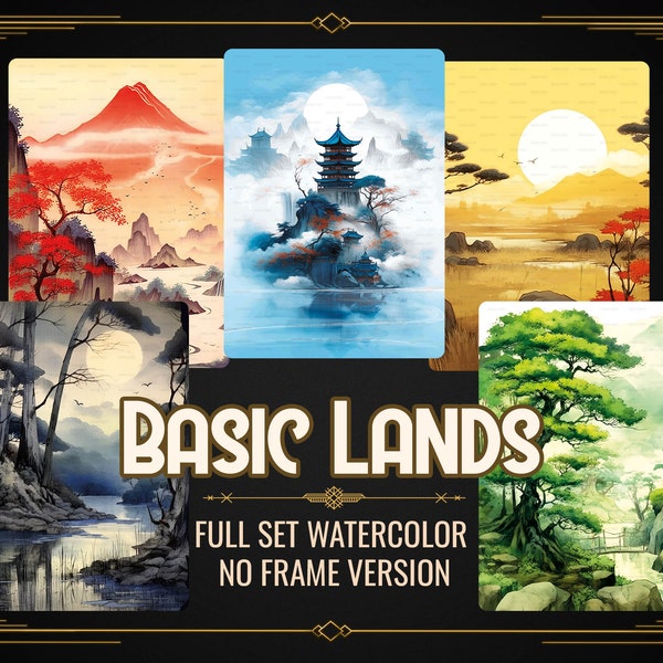 Mtg Custom Basic Lands - Etsy
