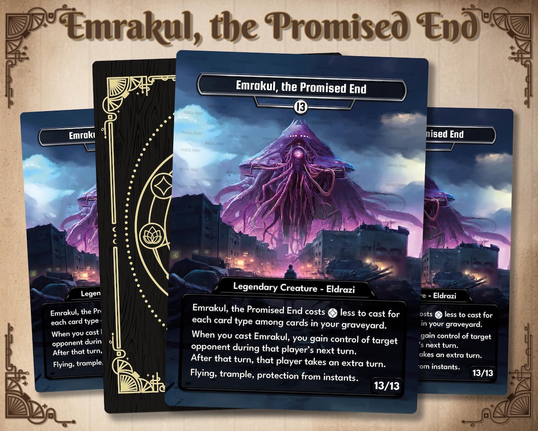Emrakul , the Promised End MTG Proxy Custom Card , Full Art Alternate ...