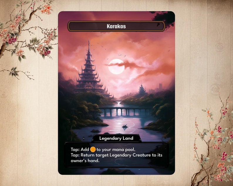 Karakas MTG Proxy Custom Card Full Art Alternate Art - Etsy