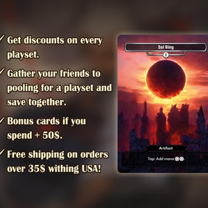 Full Art EDH Sol Ring 2 Custom Card MTG Proxy , Altered Full Art - Etsy