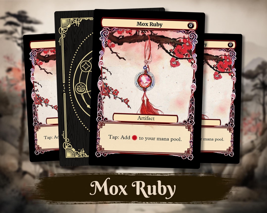 Mox Ruby Custom Card MTG Proxy Japanese Altered Art - Etsy