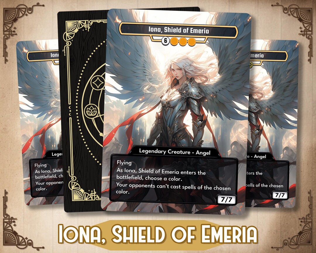 Iona , Shield of Emeria MTG Proxy Custom Card Alternative Custom Art ...