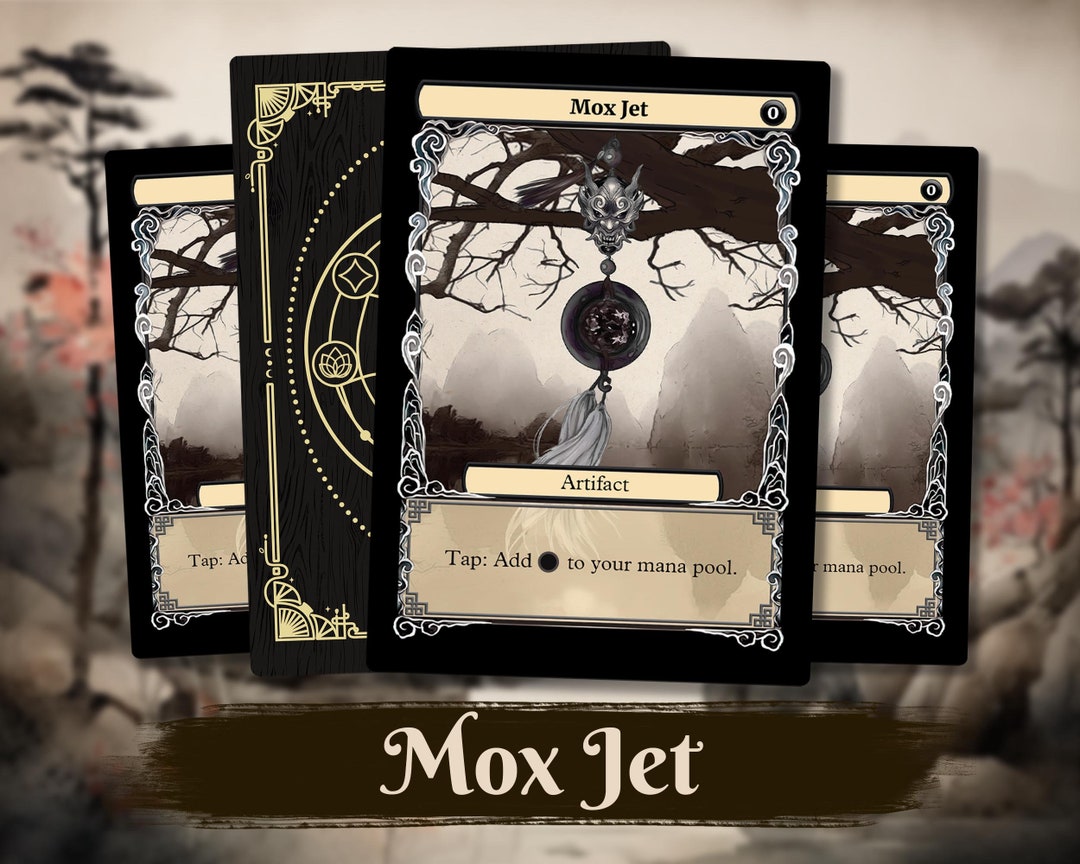 Mox Jet Custom Card MTG Proxy Power Nine Japanese / Full Altered Art - Etsy