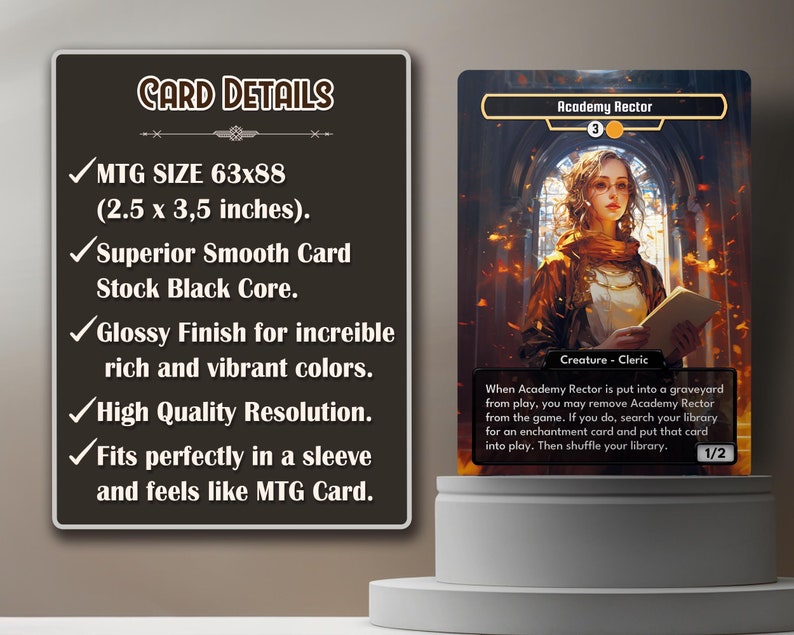 Academy Rector MTG Proxy Custom Card Alternative Custom - Etsy