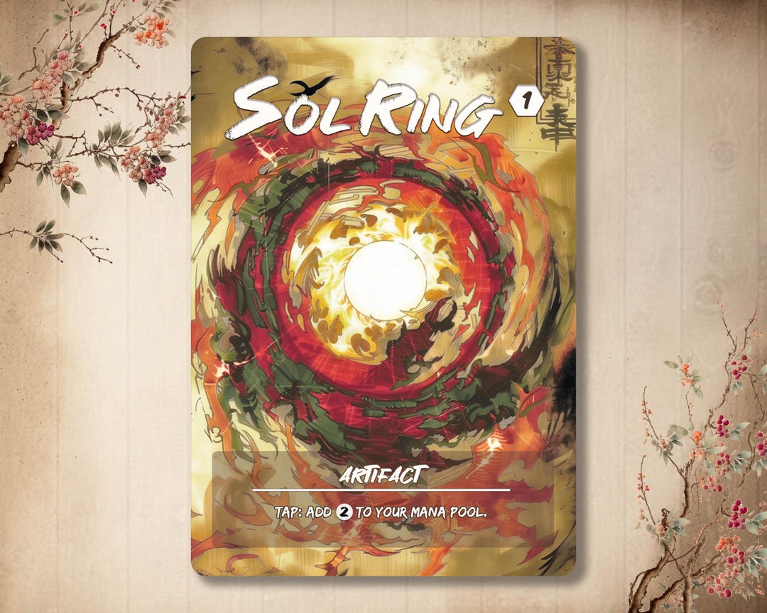 Sol Ring - Custom Card *japanese* Art , Full Art Alter Art - Etsy