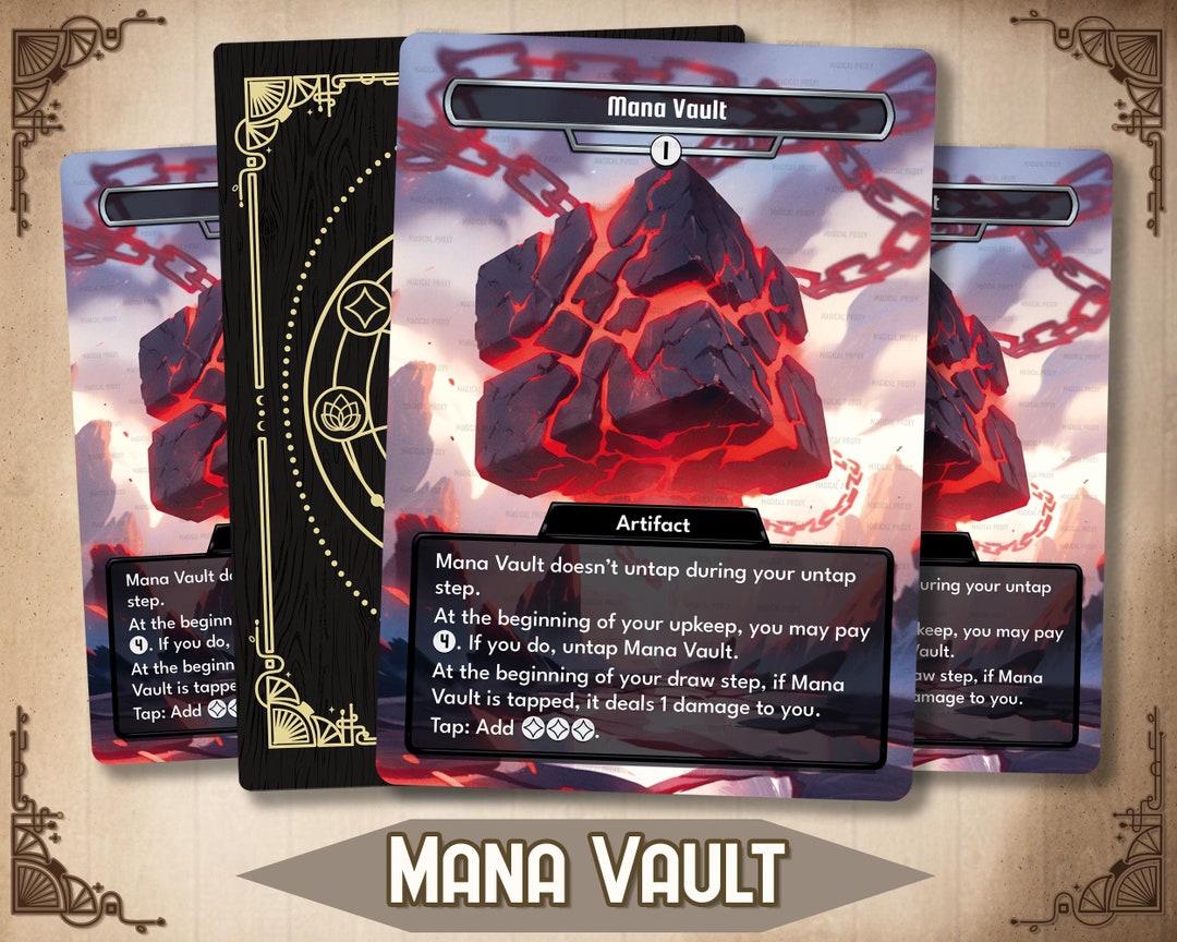 Mana Vault MTG Proxy Custom Card Altered Custom Art / EDH Full Art - Etsy