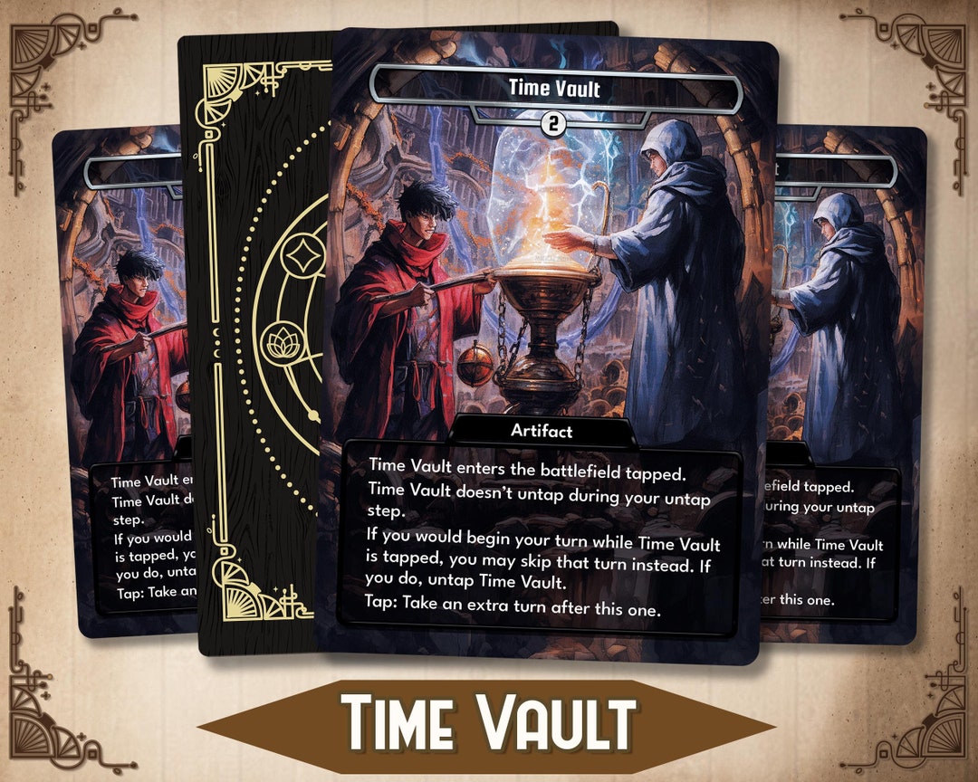 Time Vault MTG Proxy Custom Card Vintage Card Alternate Art / Full Art ...