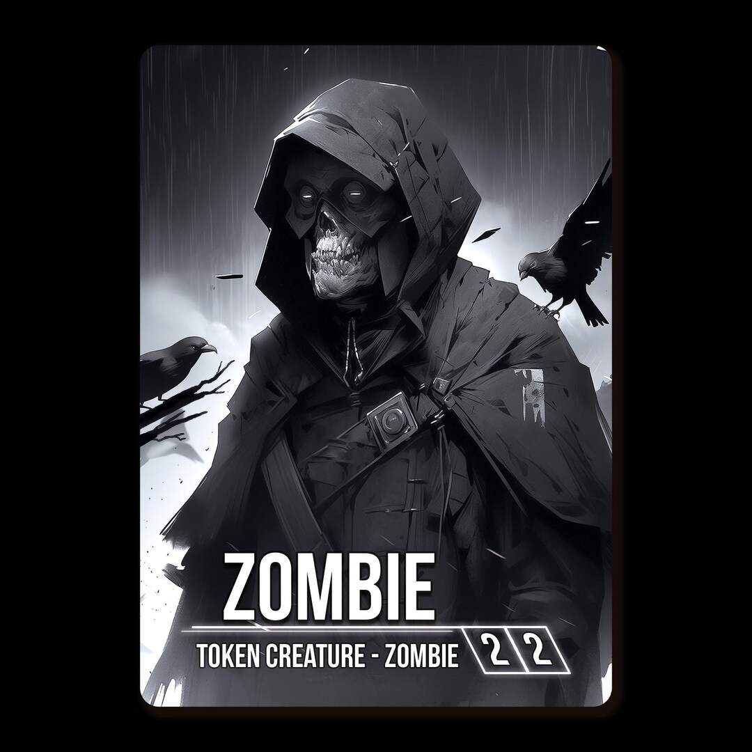 Custom Zombie Token Card - Alternate Full Art - Etsy