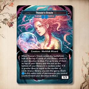 Thassa's Oracle MTG Proxy Custom Card , Full Art Alternate Art - Etsy