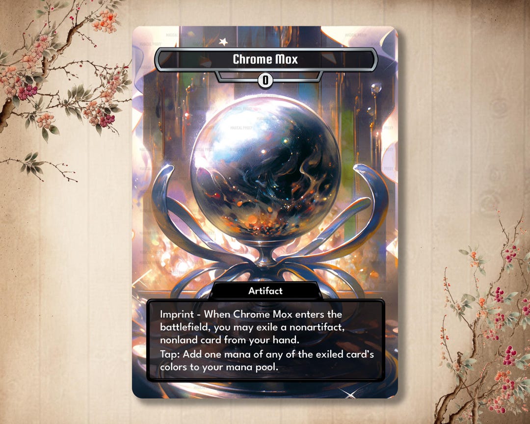 Chrome Mox - Custom Card Altered Magic Full Art - Etsy