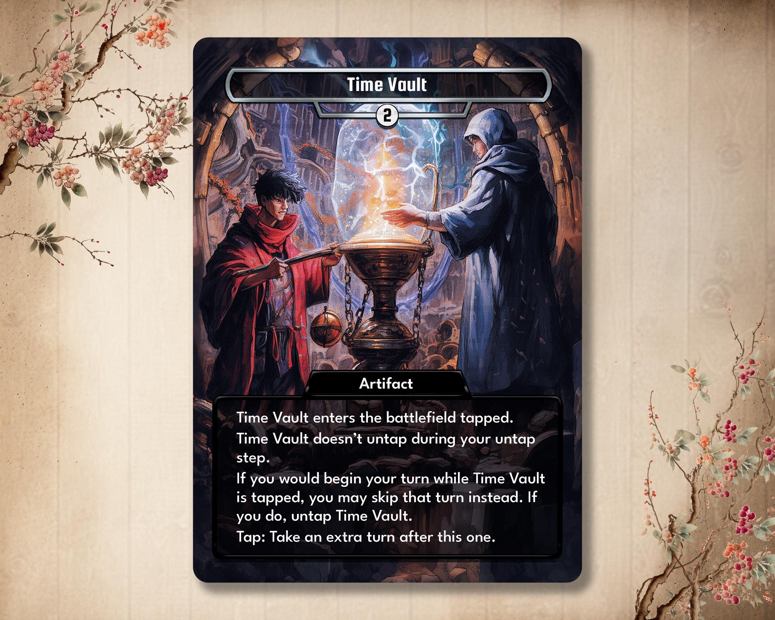 Time Vault MTG Proxy Custom Card Vintage Card With - Etsy