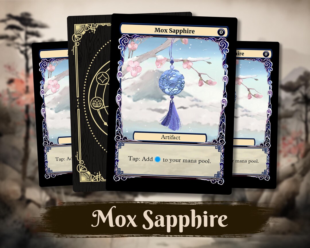 Mox Sapphire Custom Card MTG Proxy Power Nine Japanese / Full Altered ...