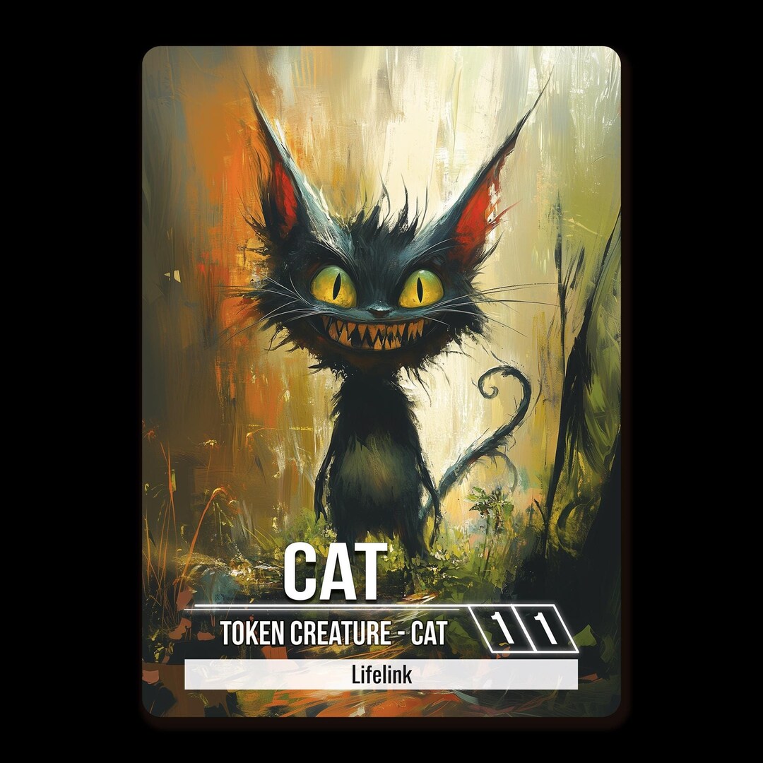 Cat Token - Custom Card Alternate Full Art High Quality - Etsy