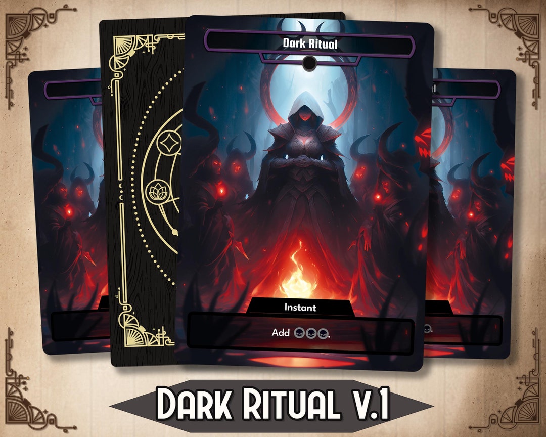 Dark Ritual 1 MTG Custom Cards Full Art , MTG Proxy Alternate Art - Etsy