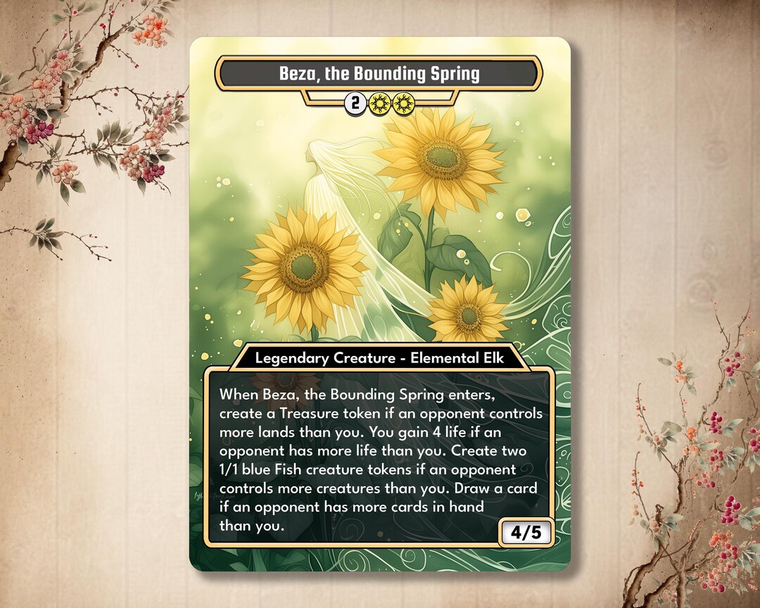 Beza, the Bounding Spring Custom Card magical High Quality Alter Art ...