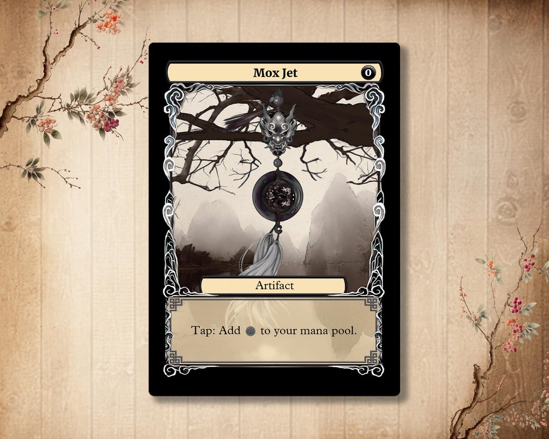 Mox Jet / Proxy Custom Card / Japanese Alter Art - Etsy