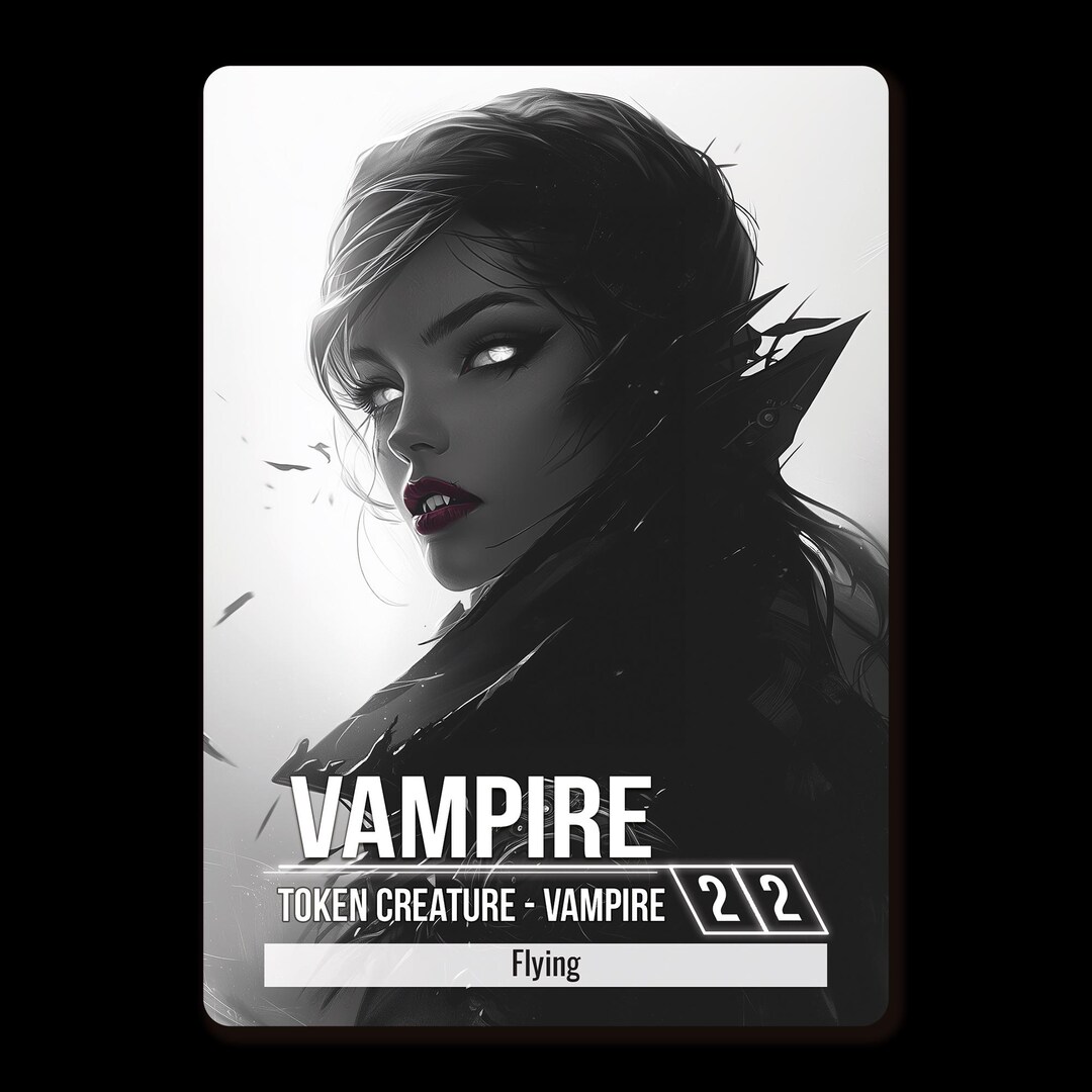 Vampire Token Custom Card for Magic Printed on High Quality for MTG ...