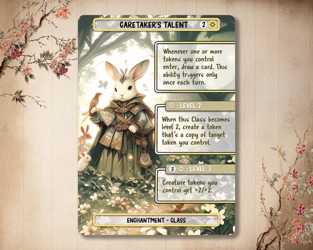 Caretaker's Talent - Custom Proxy Card | Alternate Art (EDH Deck) - Etsy