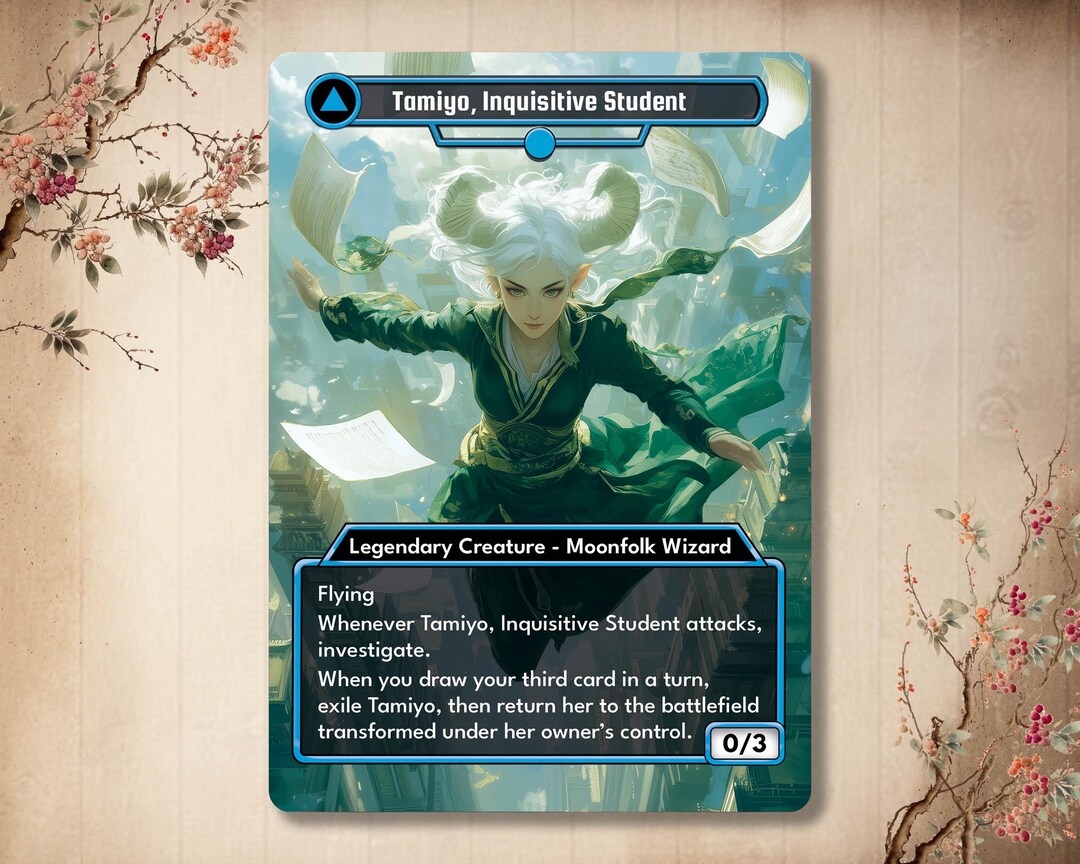 Tamiyo, Inquisitive Student / Seasoned Scholar - Custom Card *doubled ...