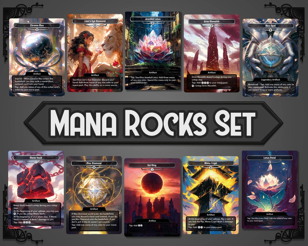 Full Art EDH Mana Rocks MTG Proxies Magic Proxy Cards Altered Art - Etsy