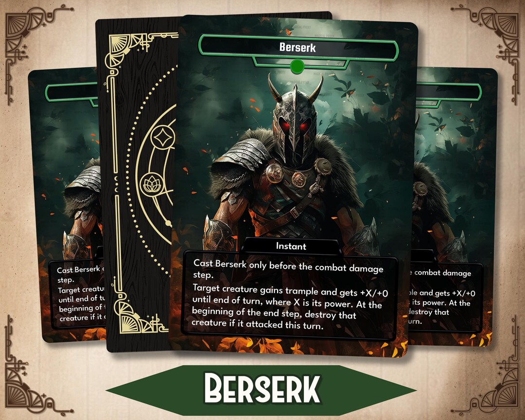 Berserk MTG Proxy Custom Card Alternate Art / Full Art EDH - Etsy