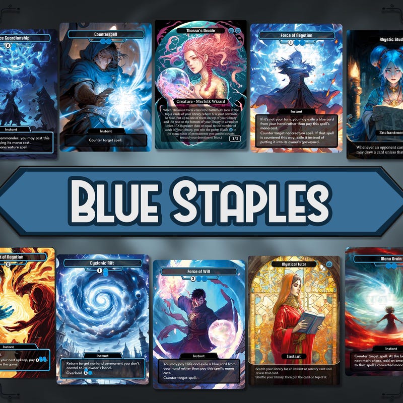 Mtg Blue Staples Proxy - Etsy
