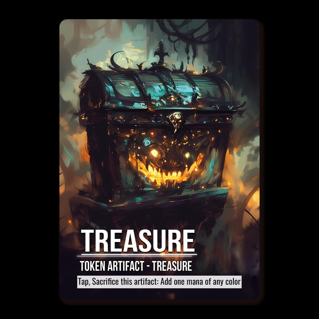 Treasure Token - Custom Card Alternate Full Art High Quality - Etsy