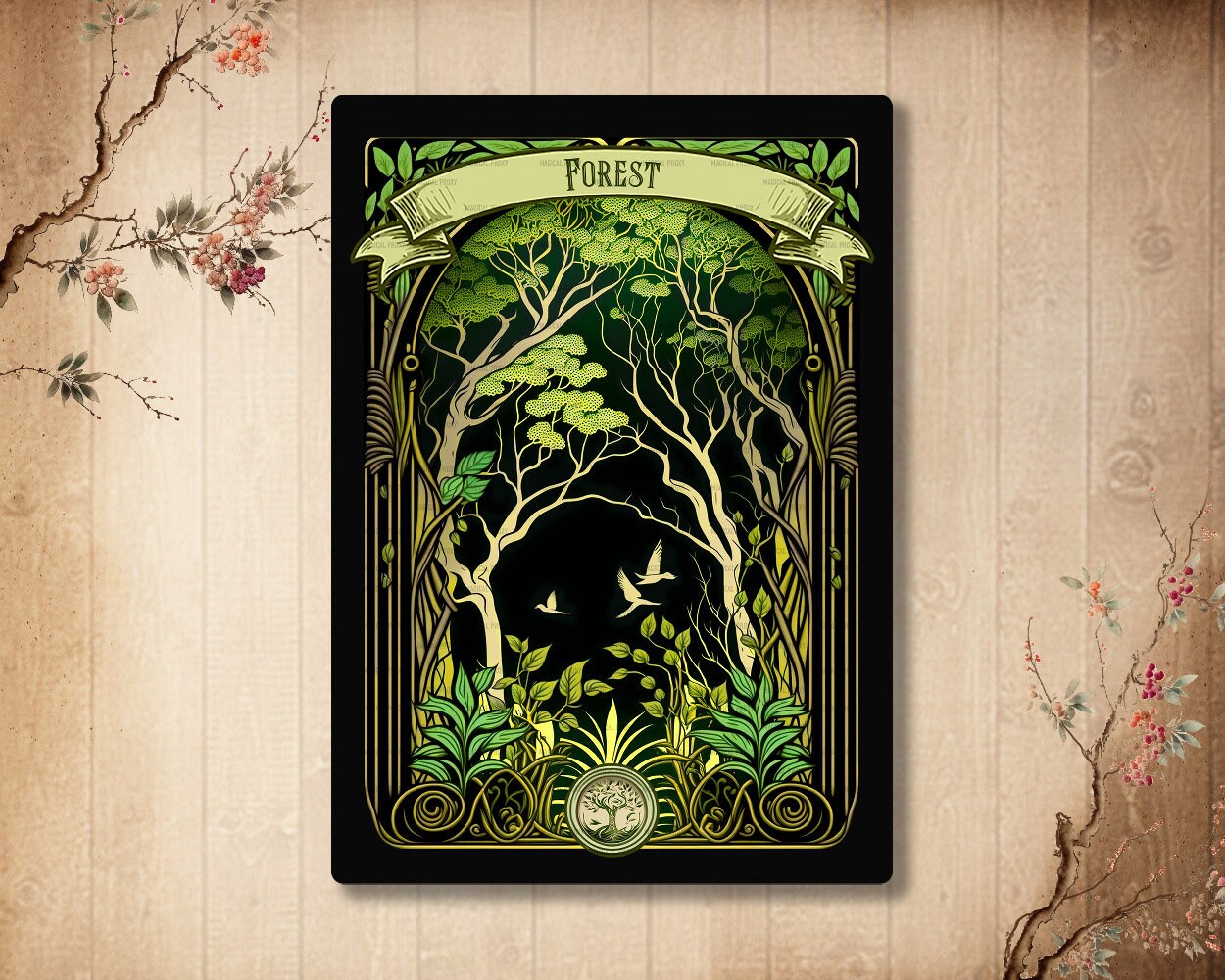 Full Art Basic Lands | Custom Cards Proxy Vintage Watercolor - Etsy