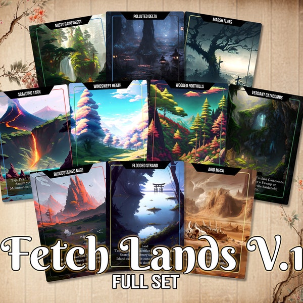 Mtg Proxy Fetch Lands - Etsy