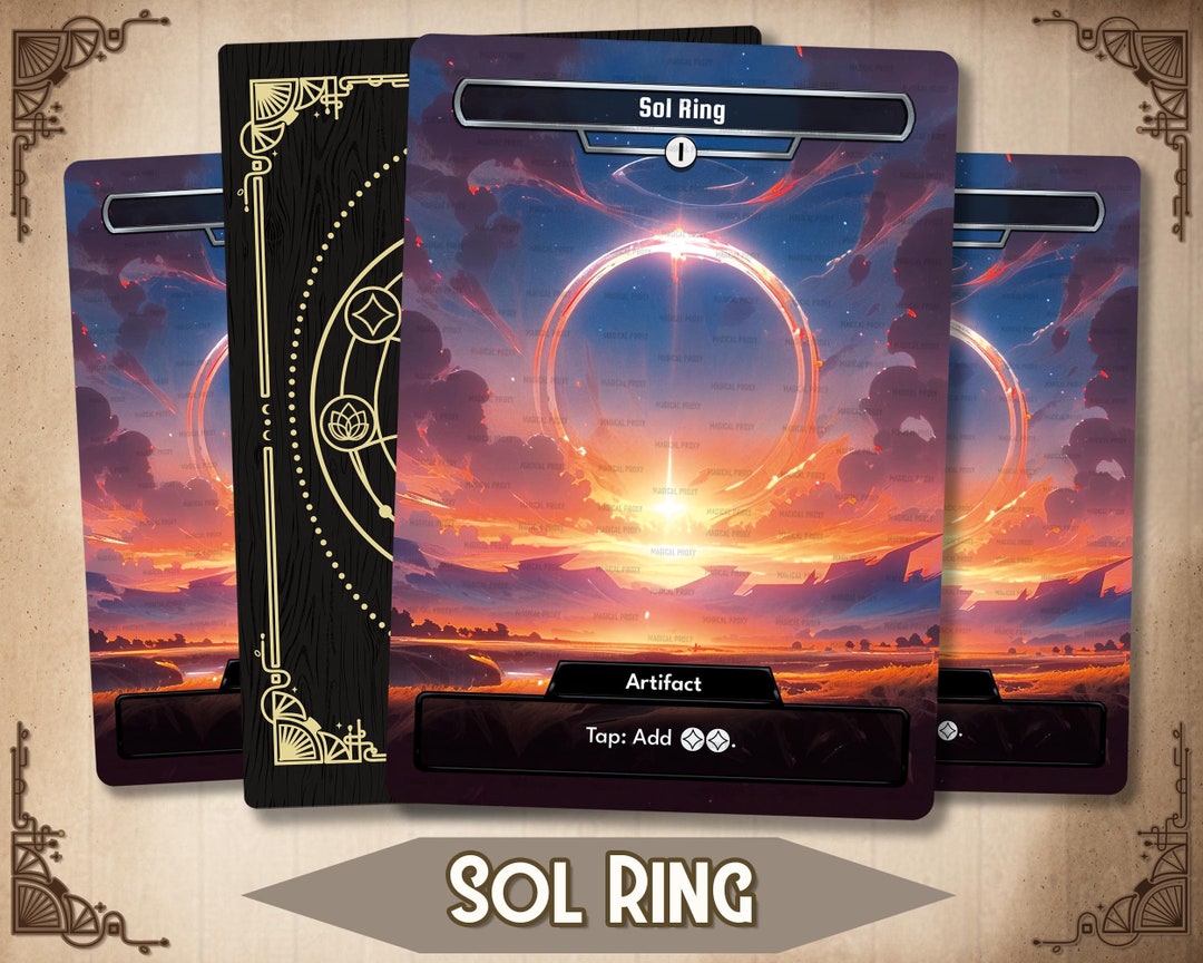 Sol Ring 3 MTG Proxy Custom Card Alternative Custom Art / EDH Full Art ...