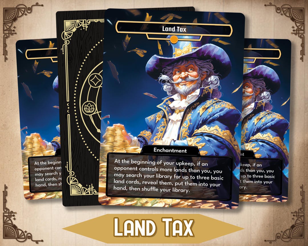 Land Tax Custom Card magical High Quality Alter Art / Full Art - Etsy