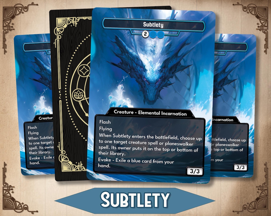 Sublety MTG Proxy Custom Card Alternative Custom Art / EDH - Etsy