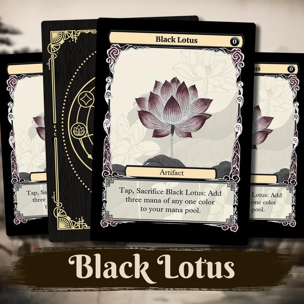 Black Lotus Proxy Japanese - Etsy