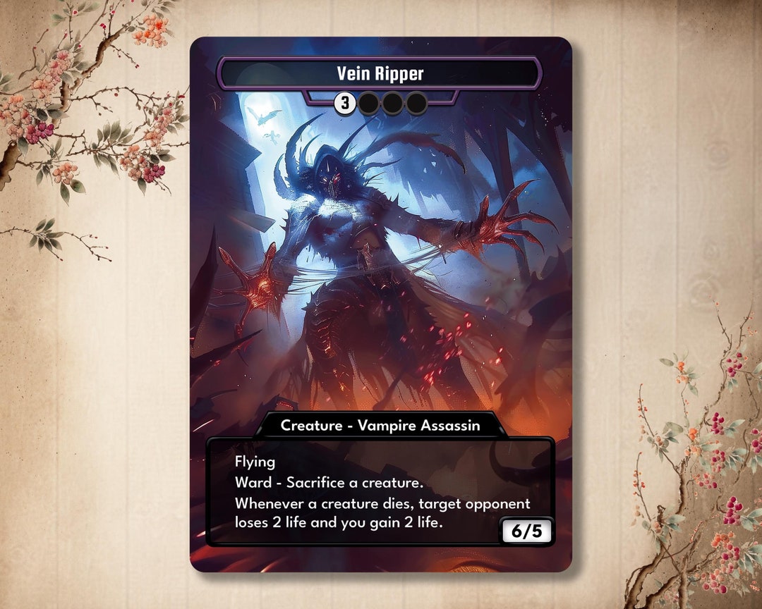 Vein Ripper - Custom Card High Quality Card With Alternate Art - Etsy