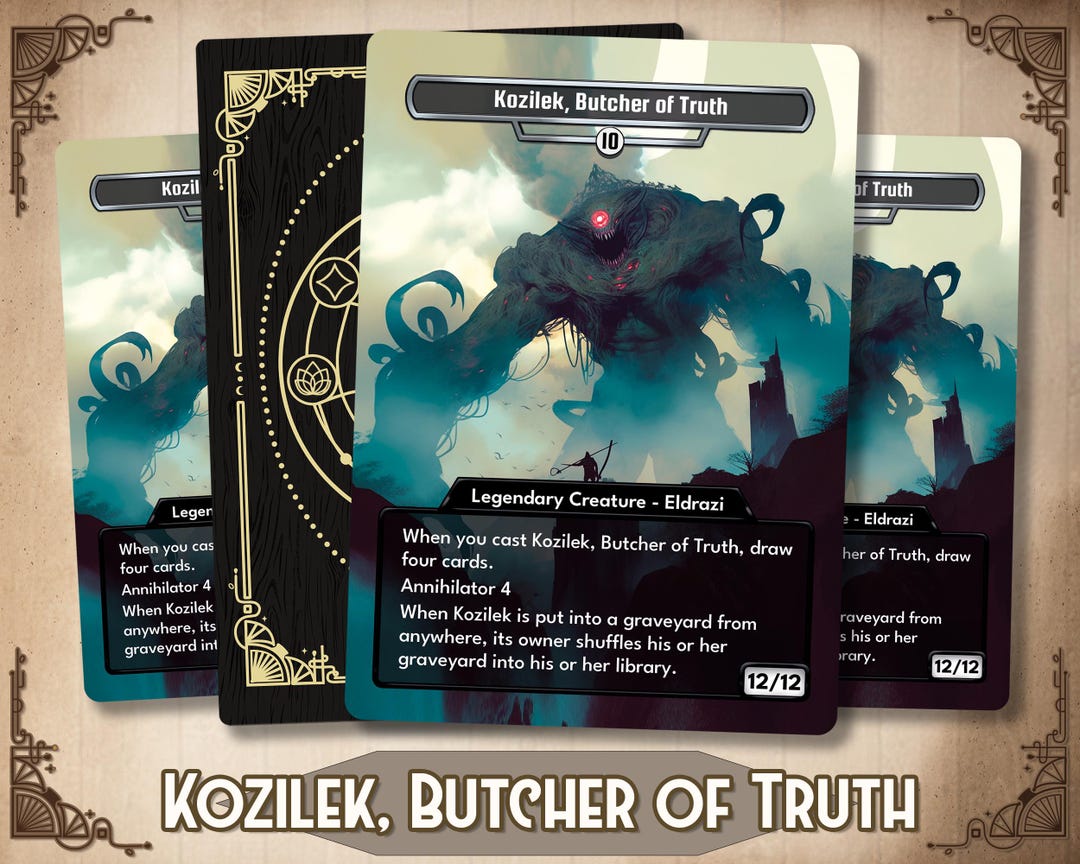 Kozilek , Butcher of Truth Custom Card , Magic Card eldrazi High ...